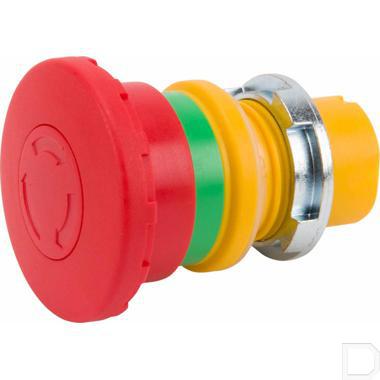 Noodstopknop 22mm rood 40mm - Gearreteerd