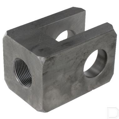 Gaffel boring ø35,25mm hoogte 105mm 70x70mm met draad - Bevestigingen