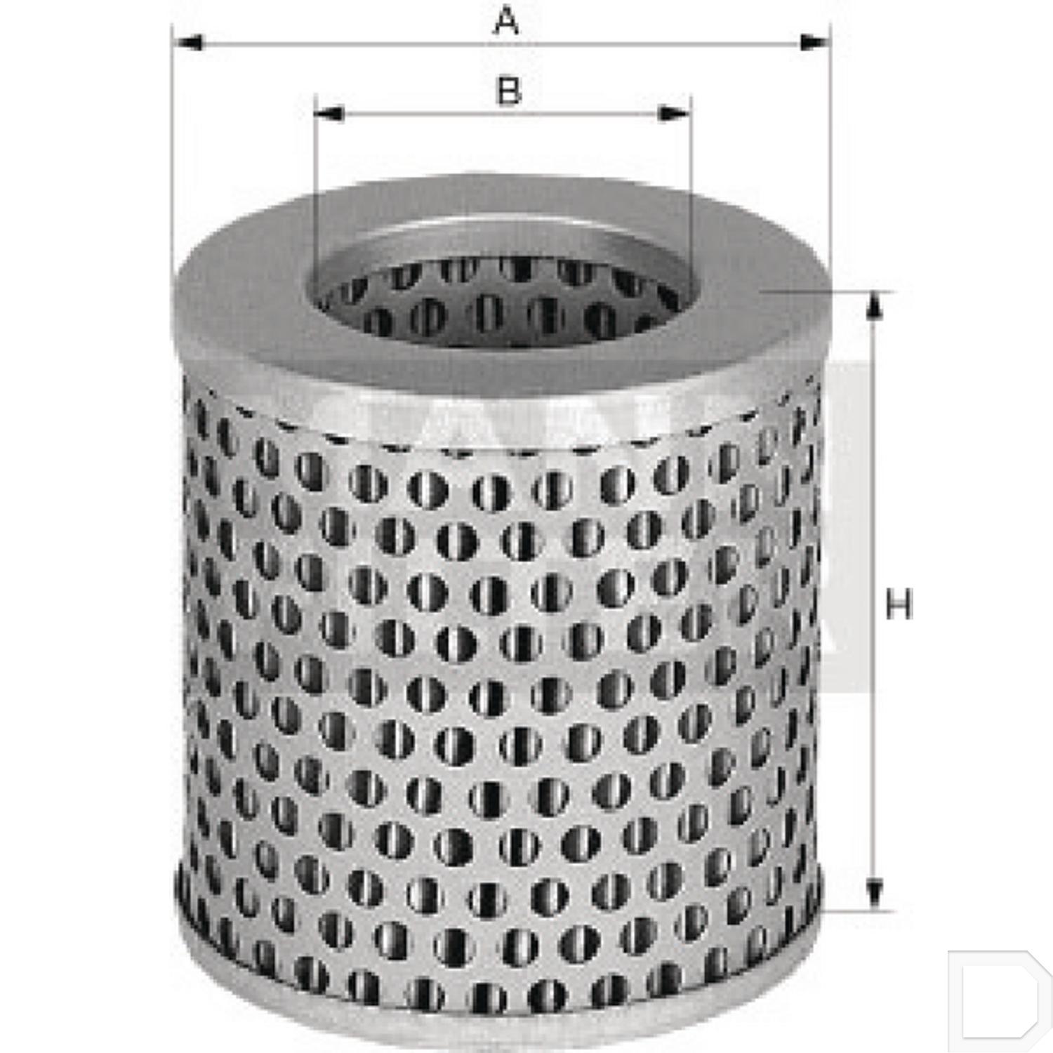 Luchtfilter element Ø 32x70mm H=80mm - Luchtfilterelement| INDI