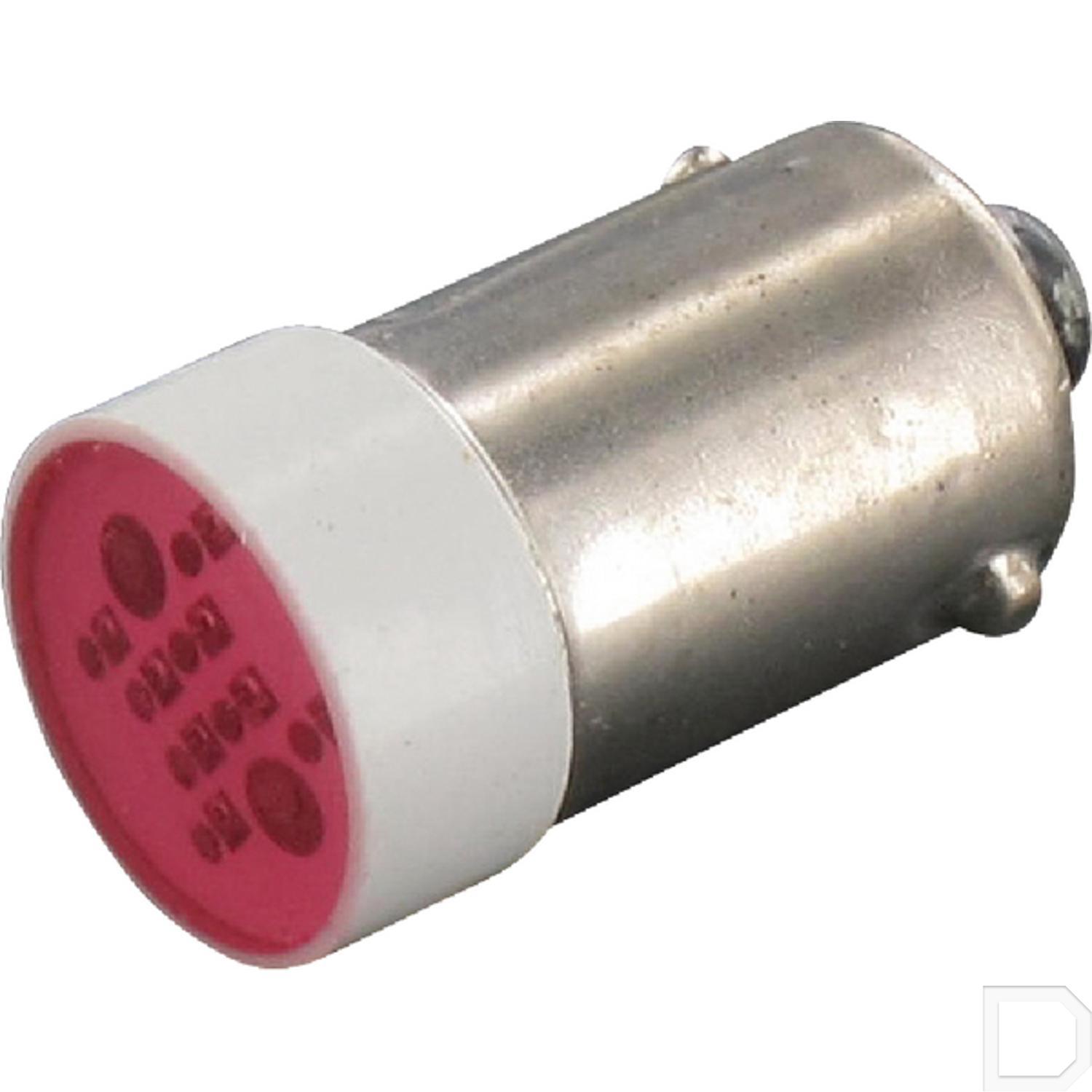 LED lamp BA9S 24V rood - Lampen| INDI