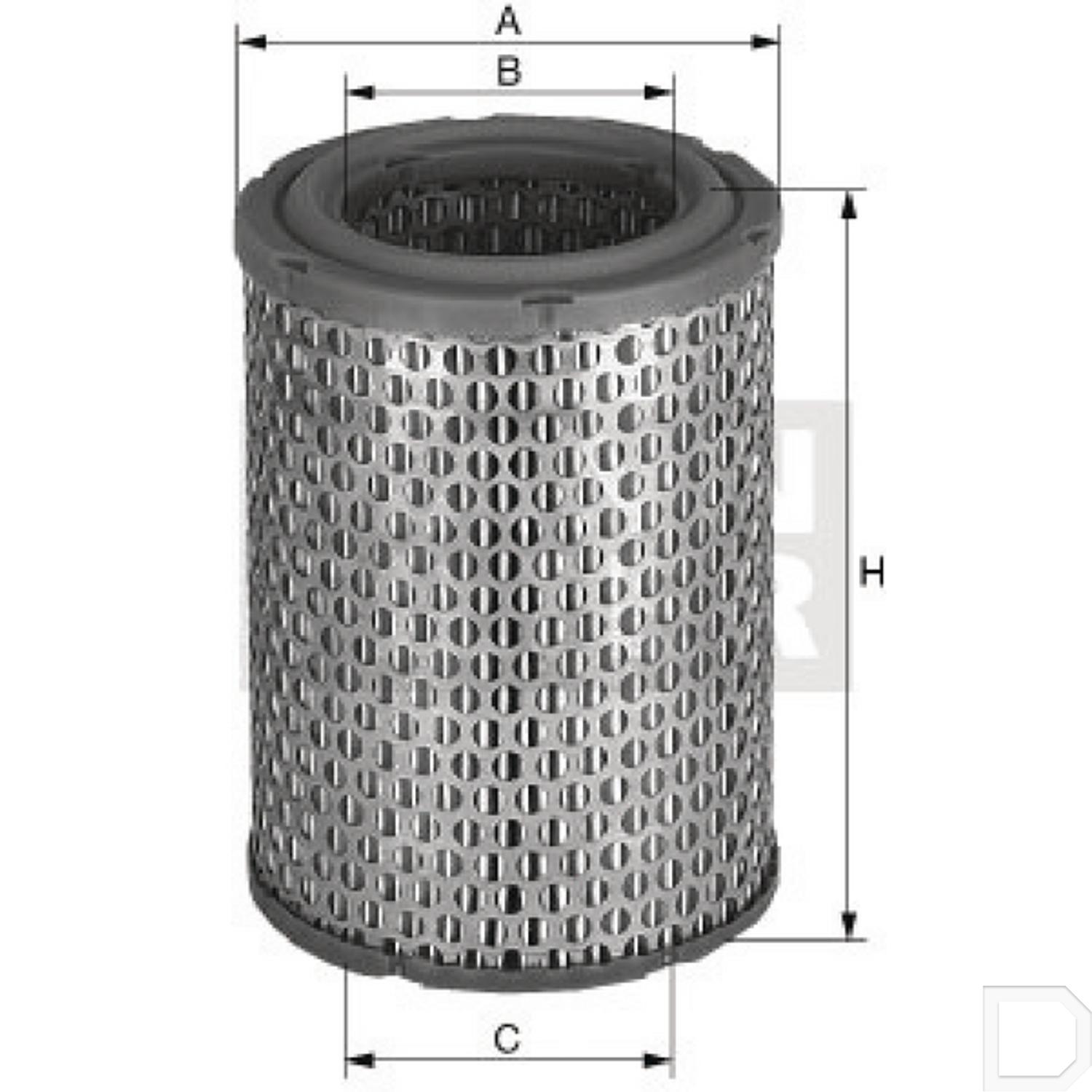 Luchtfilter element Ø 86x128mm H=220mm - Luchtfilterelement| INDI