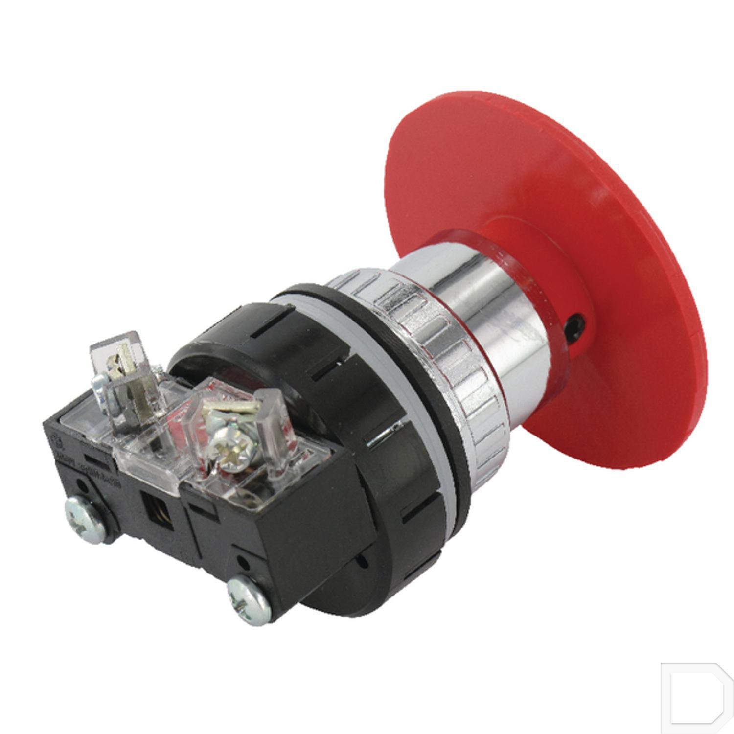 Noodstop rood 60mm - Gearreteerd| INDI