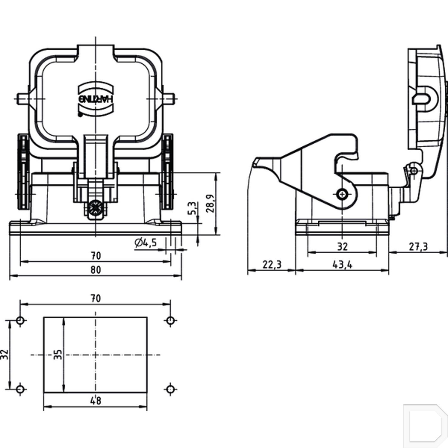 Chassisdeel inbouw 6B - Chassis deel inbouw| INDI