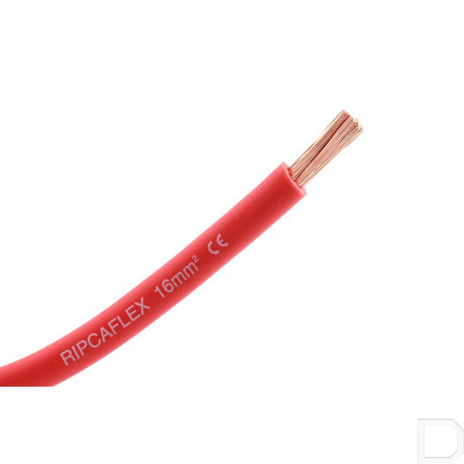 Flex kabel 1x50mm² PVC, rood - Draad en kabel| INDI