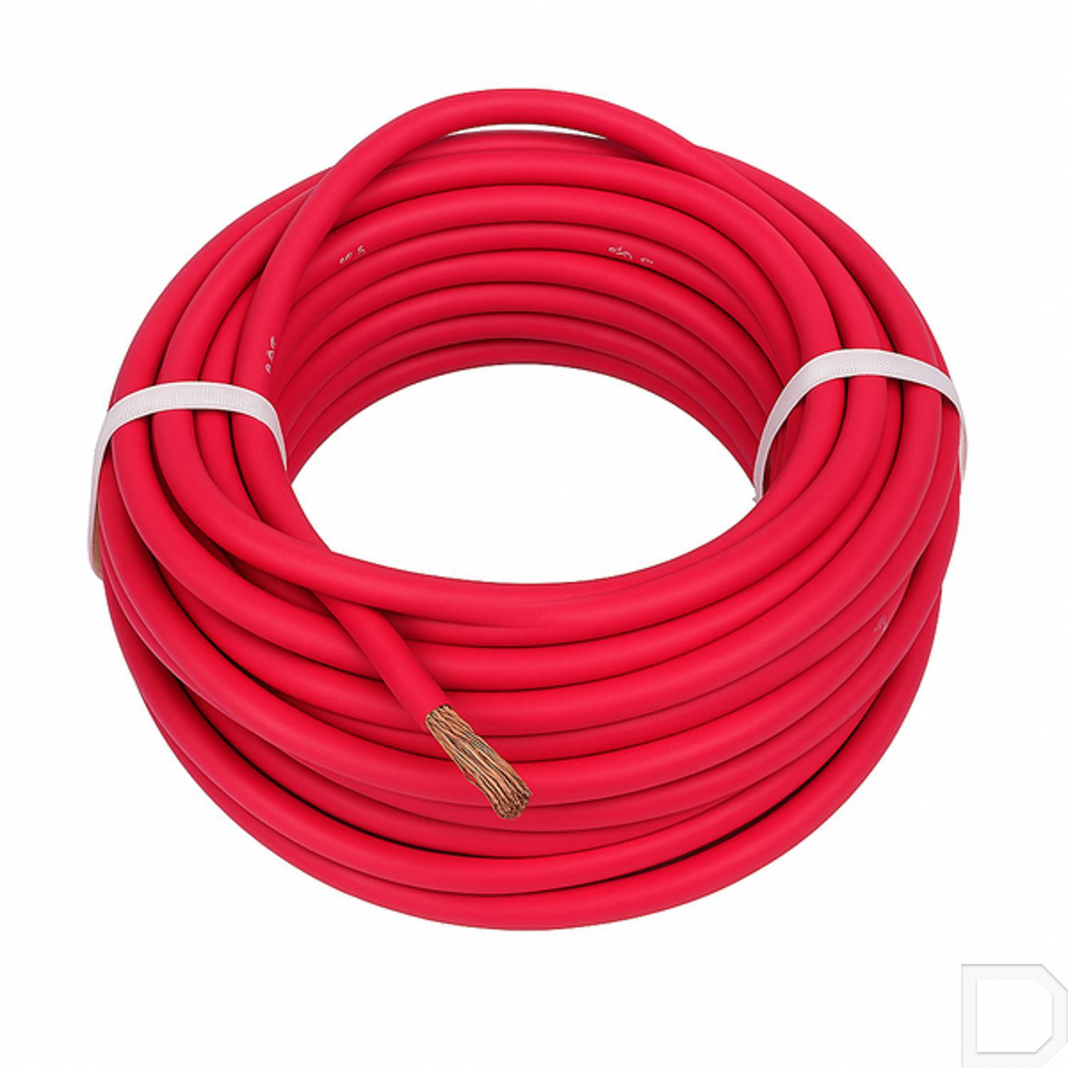 Flex kabel 1x50mm² PVC, rood - Draad en kabel| INDI