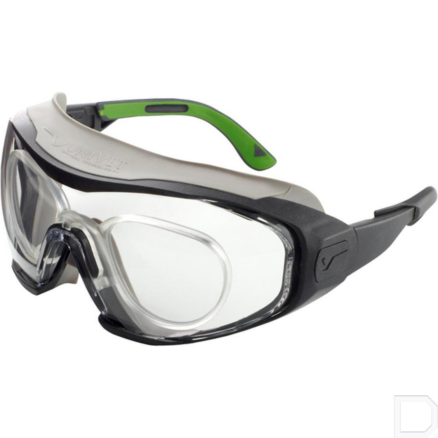 UNIVET 6x1 beschermingsbril transparante lenzen krasbestendig ...
