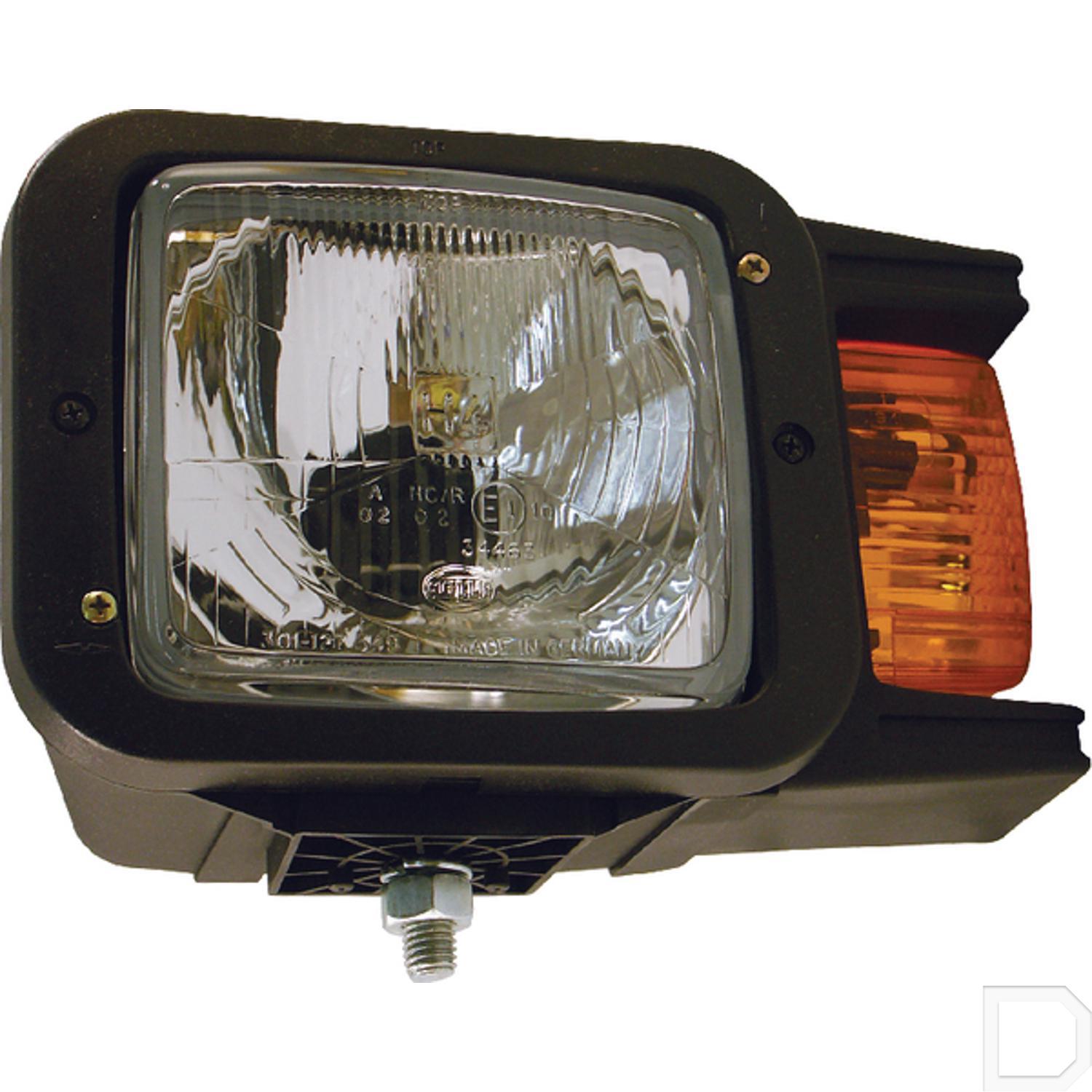 Koplamp met knipperlicht aan zijkant links opbouw 12/24V - Koplamp| INDI