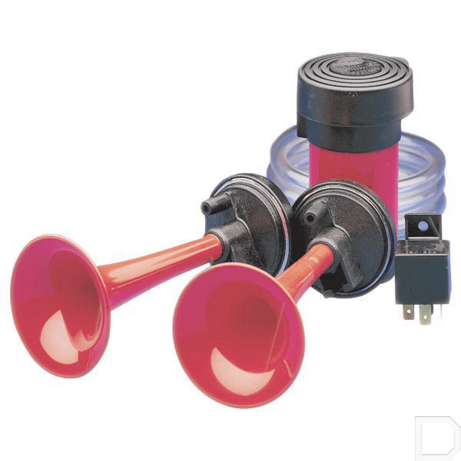 Luchthoorn 12V 840/780Hz 118dB - Claxons Luchthoorns