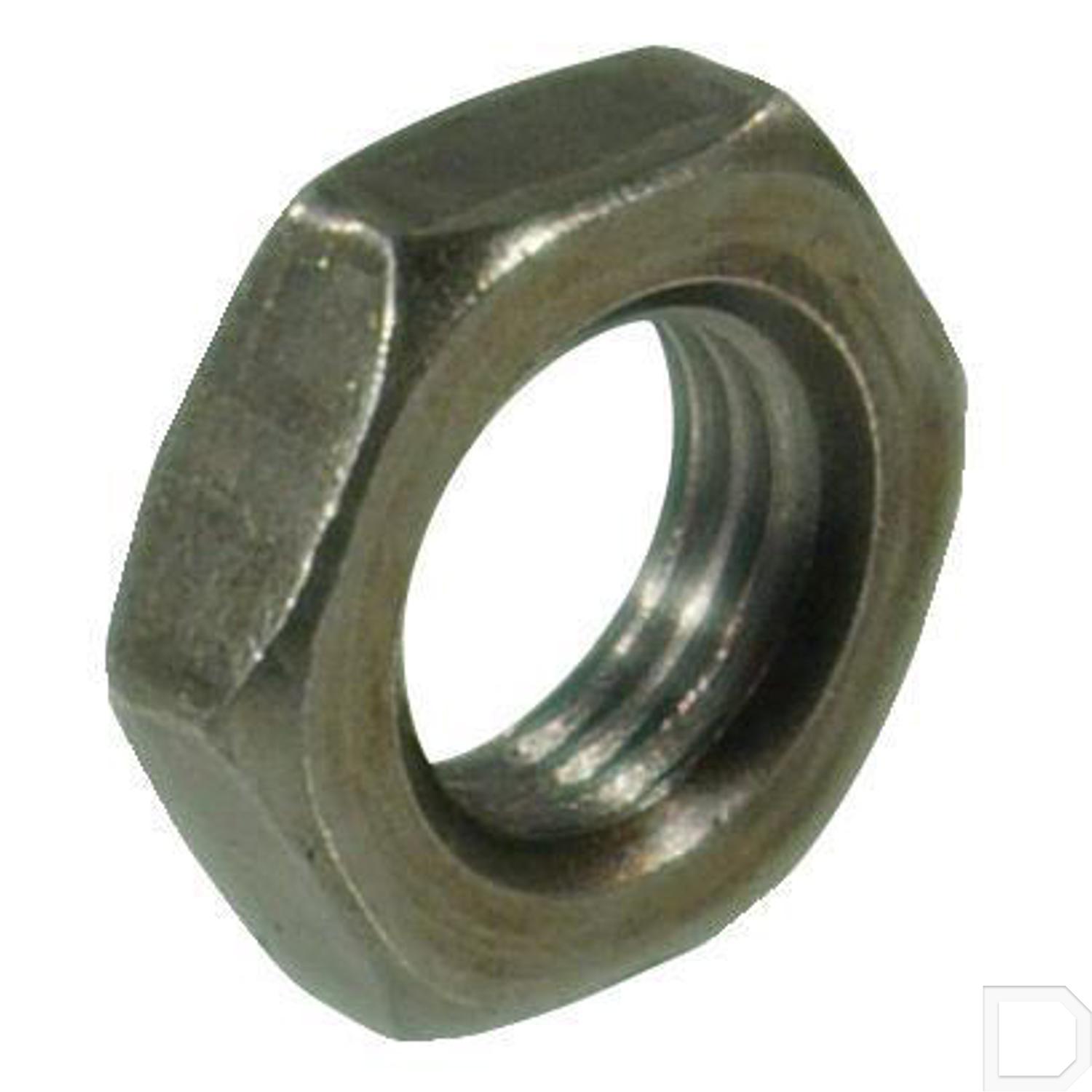 Lage moer M24x2 zwart DIN439 - DIN 439 Lage zeskantmoeren| INDI