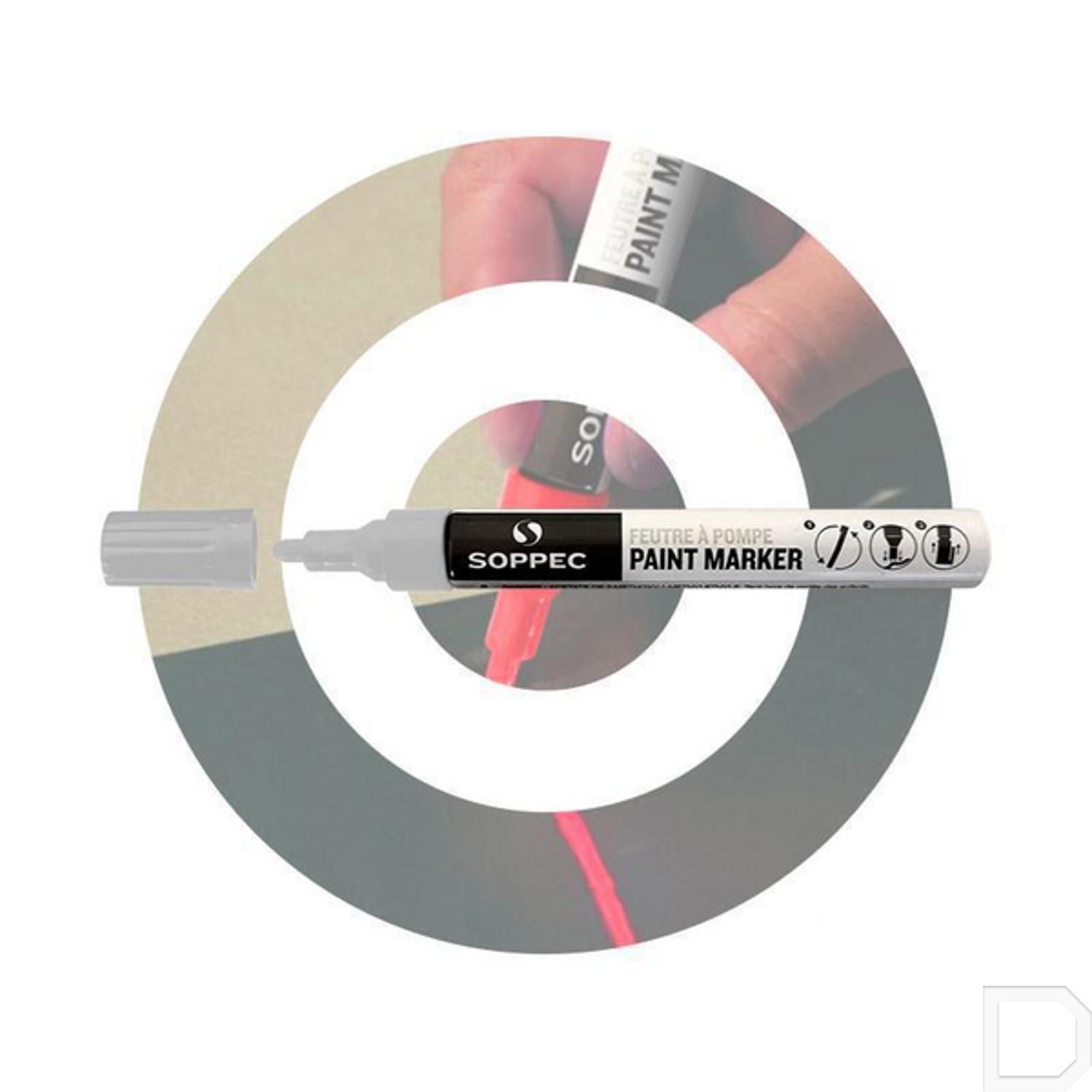 Permanent marker verf wit - Markeerstift| INDI