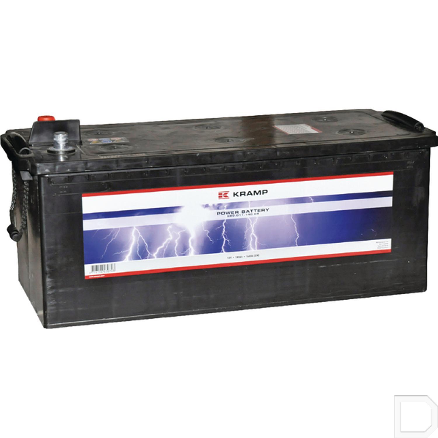 Startaccu gevuld 180 Ah 12V 1400A 513x223x223mm bodembevesting B00 1 ...