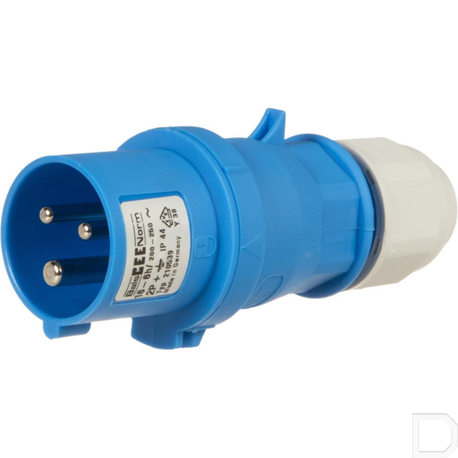 Stekker 6h 16A 3P 230V IP44 QC MG Ni - Stekkers en wandcontactdozen ...