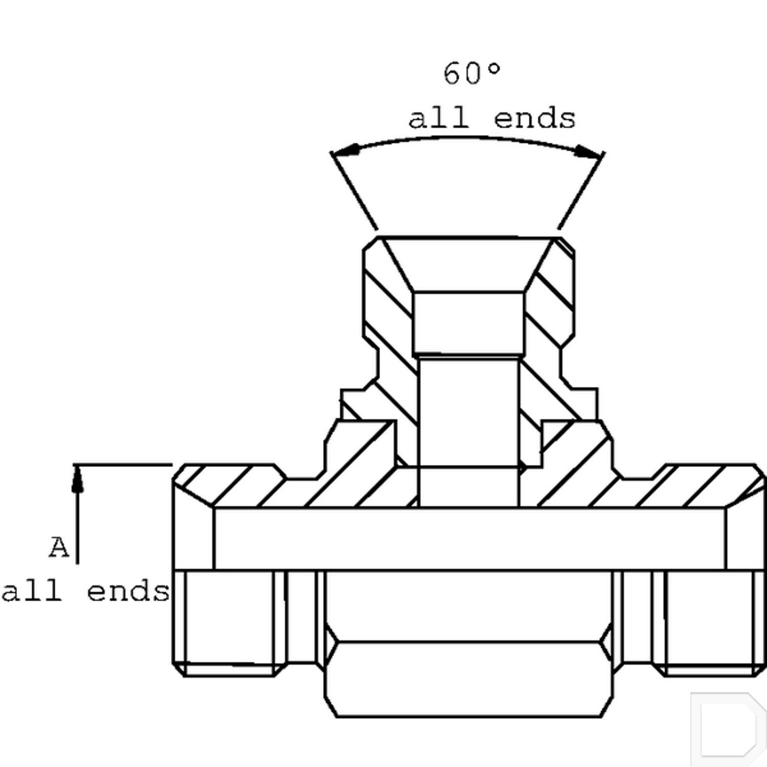 T-koppeling 3/4 BSP RVS316 - TenL | INDI