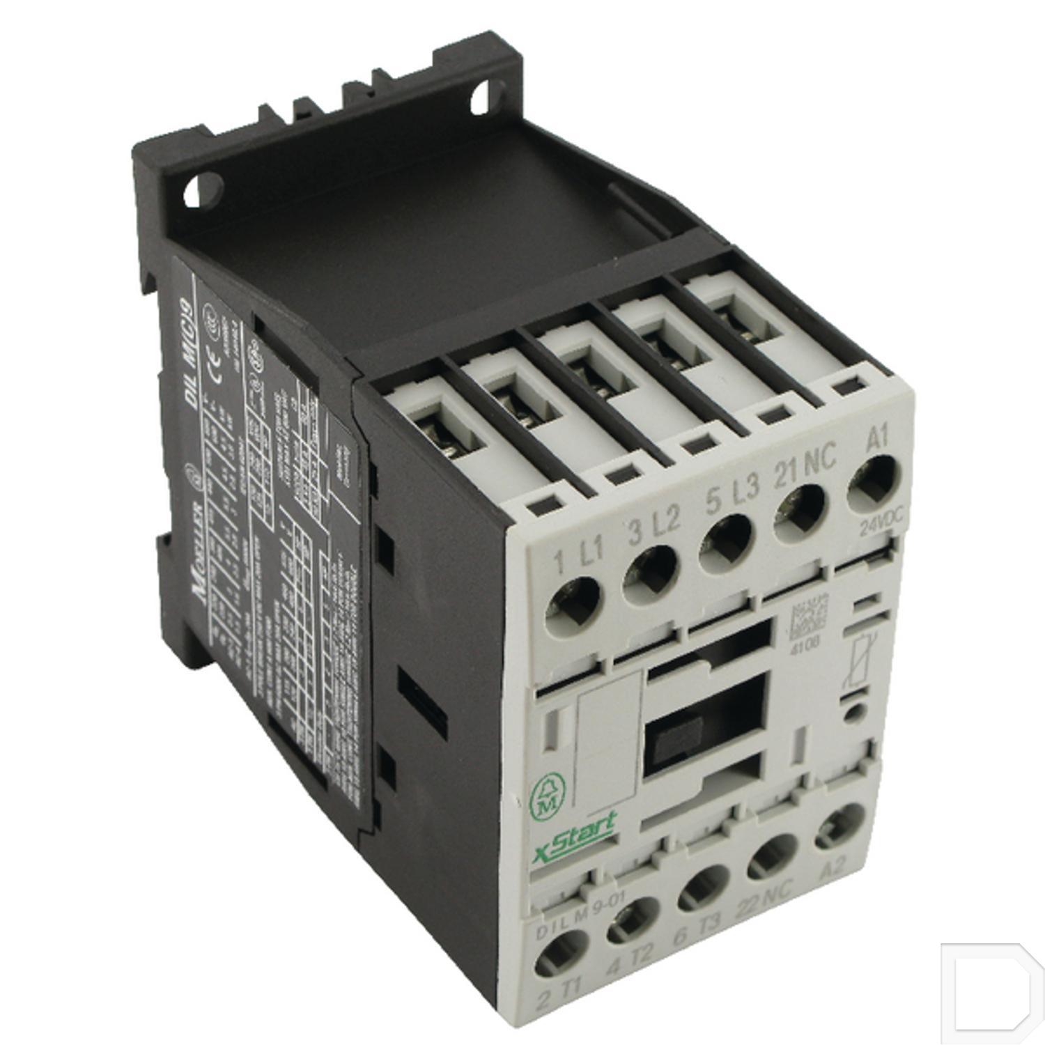 Magneetschakelaar DILM9-01 24VDC 4kW 0M 1V - Magneetschakelaar| INDI