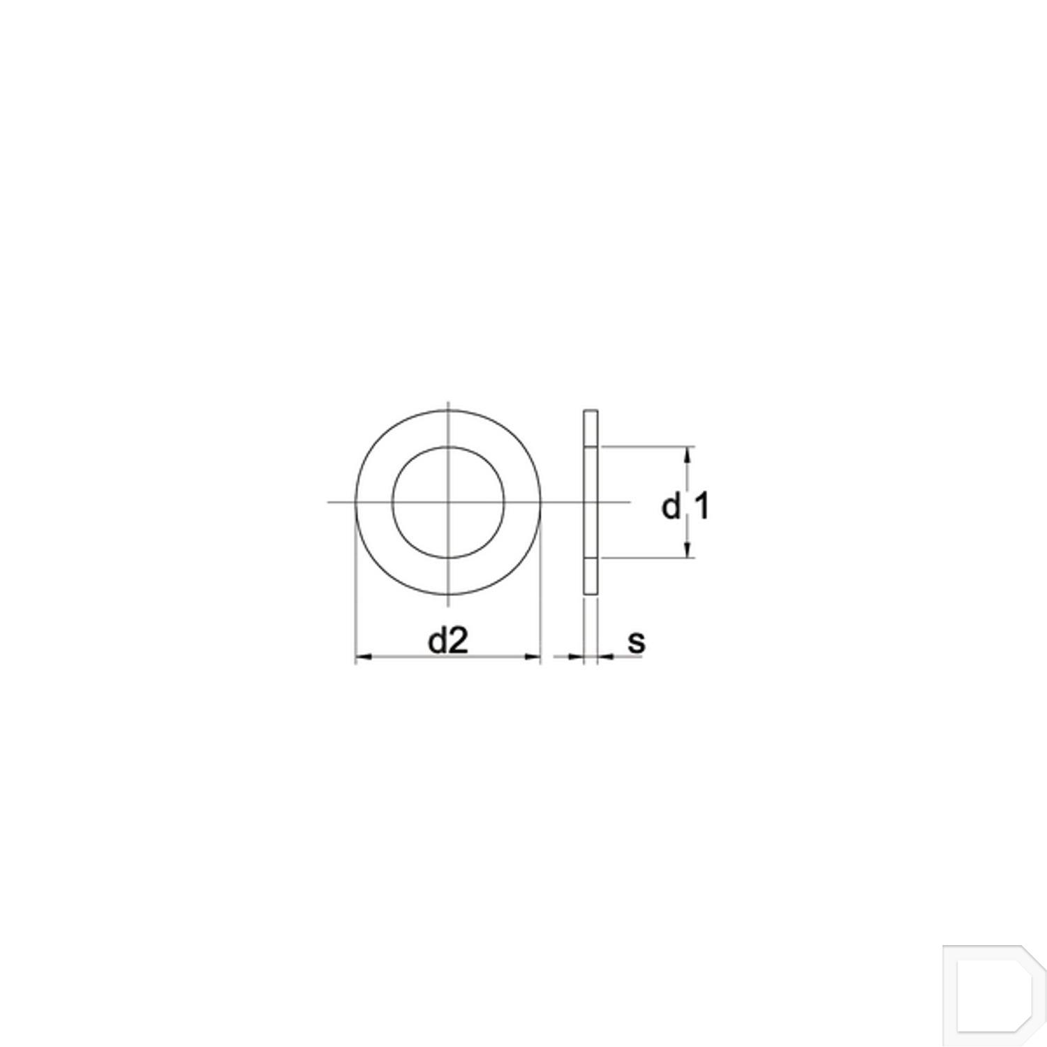 Sluitring M16 Verzinkt DIN433 - DIN 125A Vlakke sluitringen zonder ...