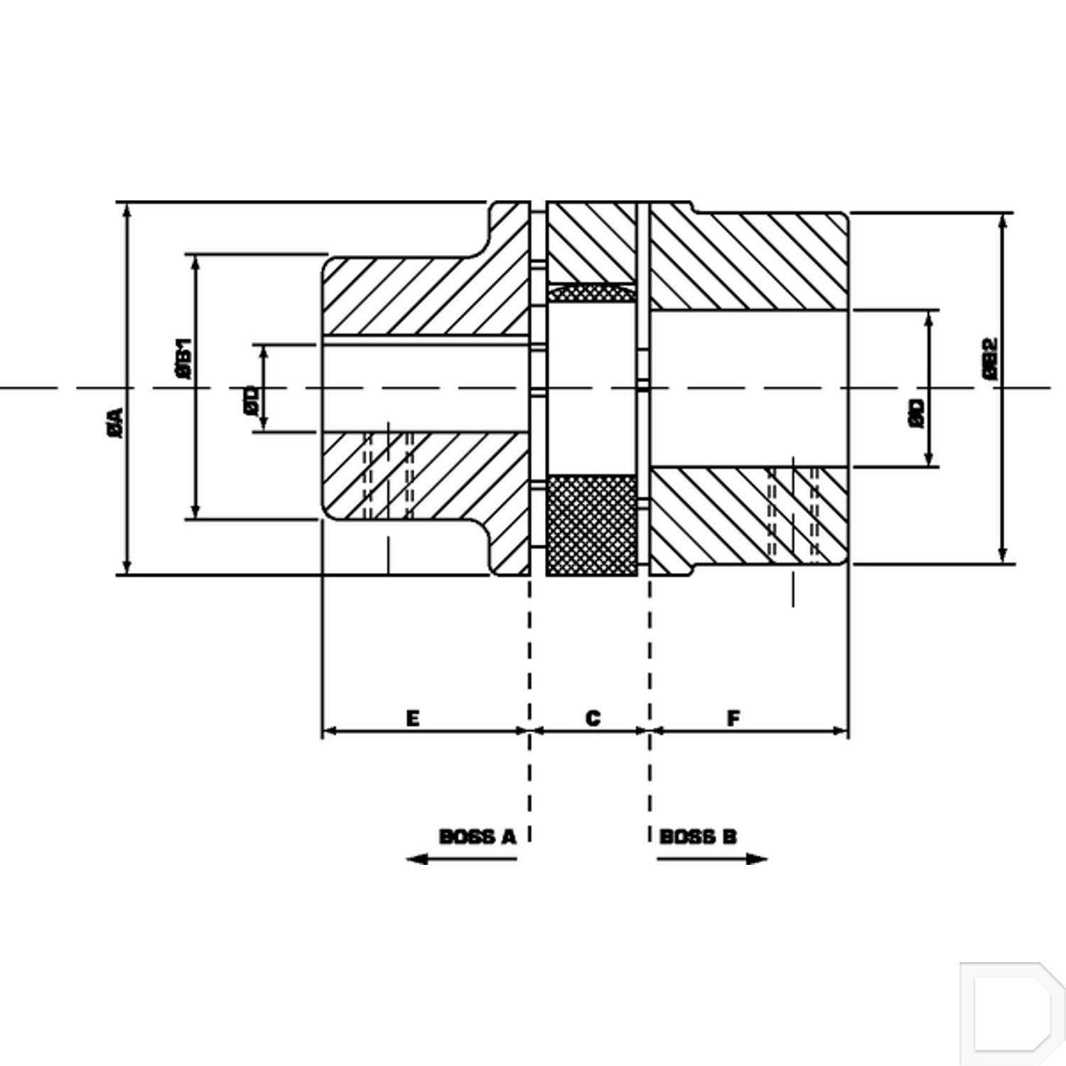 Spidex-naaf ALU A24B 24H7 - Habix (SIT,OMT,Raja-Lovejoy)| INDI