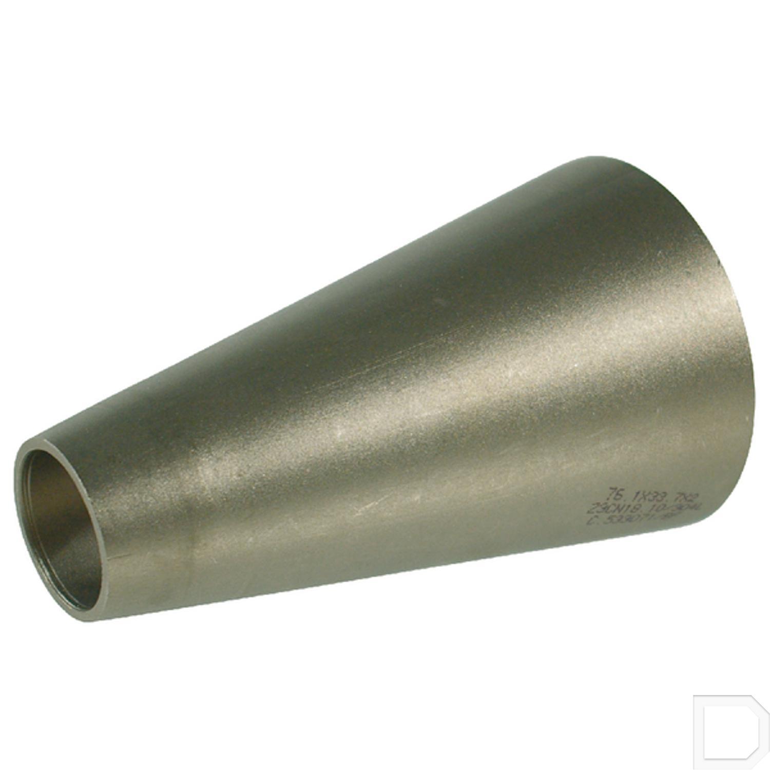 Las verloopstuk 76.1 - 33.7mm RVS - Roestvrije stalen fittingen| INDI