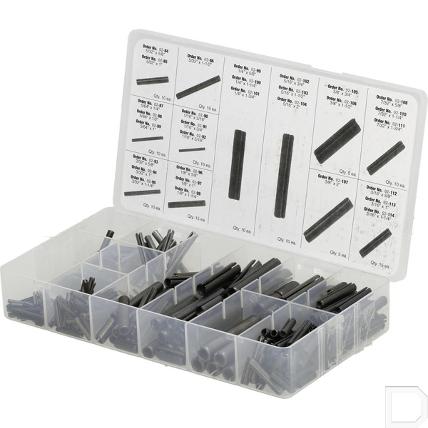 Assortiment spanstiften - Assortimentsdozen gevuld| INDI