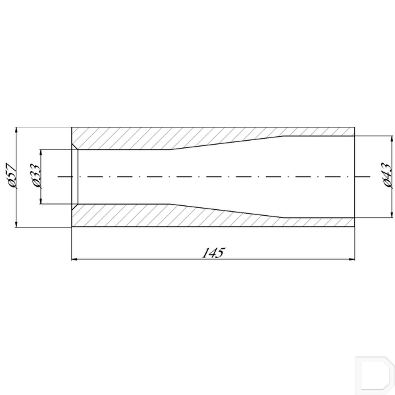 Conische bus voor spitse tand - Spitse tanden| INDI