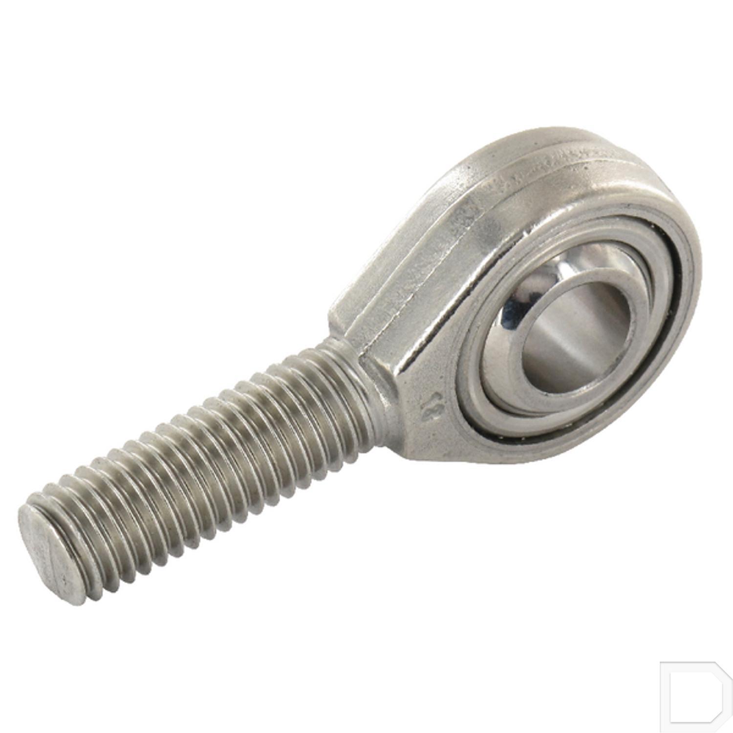 Stangkop 12mm male M12x1.75 rechts RVS - Buitendraad| INDI