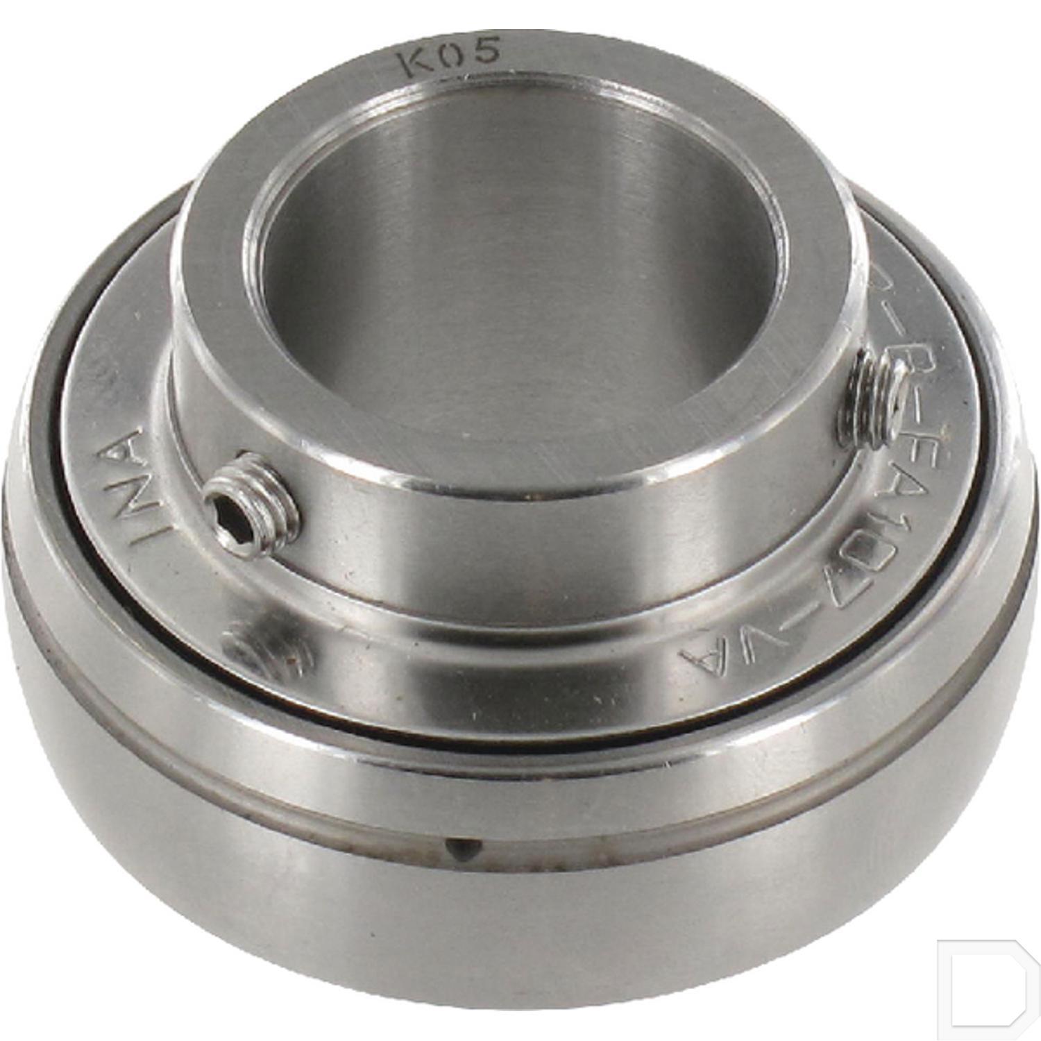 Spanlager 25mm RVS - Met stelboutjes| INDI