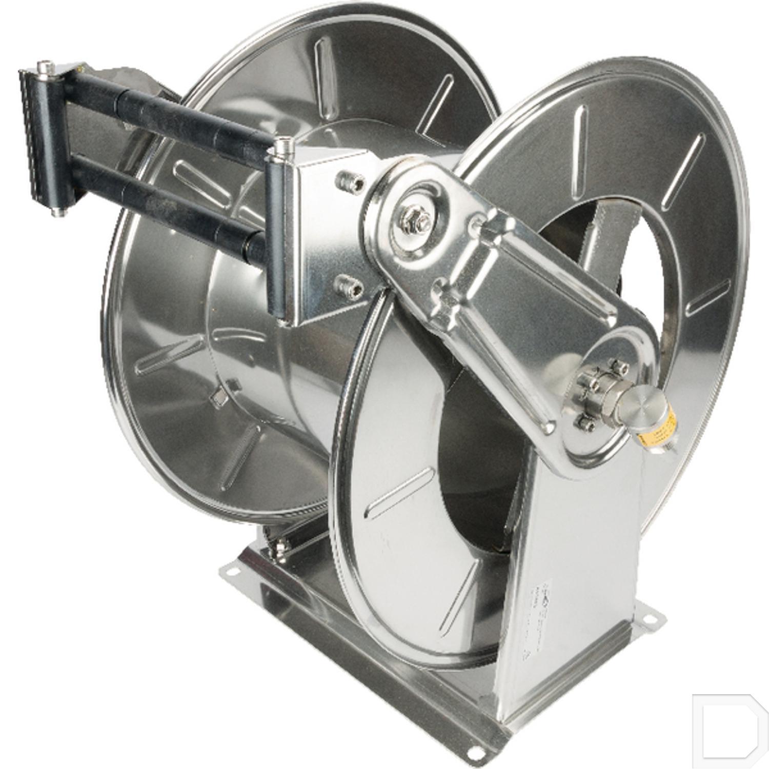 Wand slanghaspel 80bar RVS - Slanghaspels| INDI