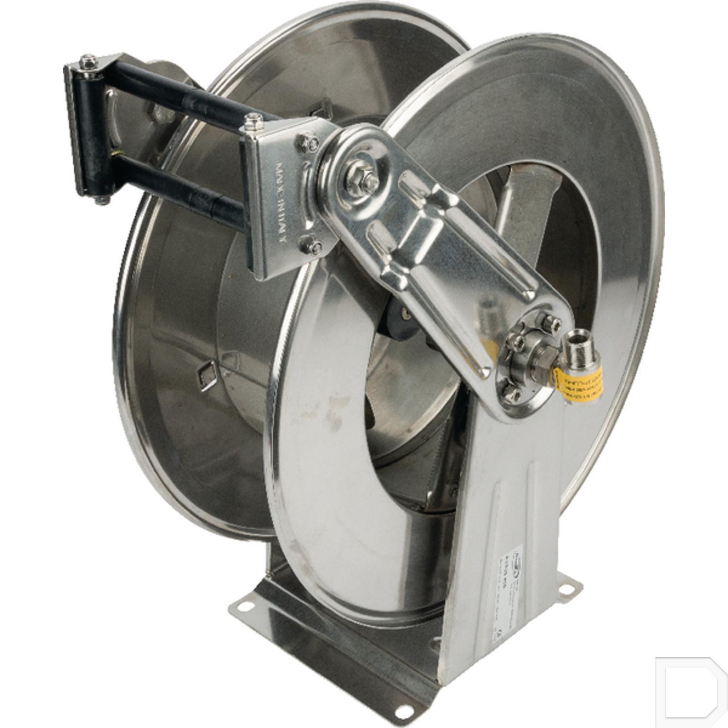 Wand slanghaspel 400bar RVS - Slanghaspels| INDI