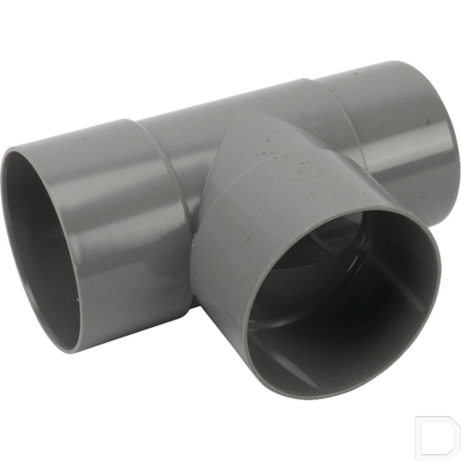 T-stuk 80mm grijs PVC - Hemelwaterafvoer| INDI