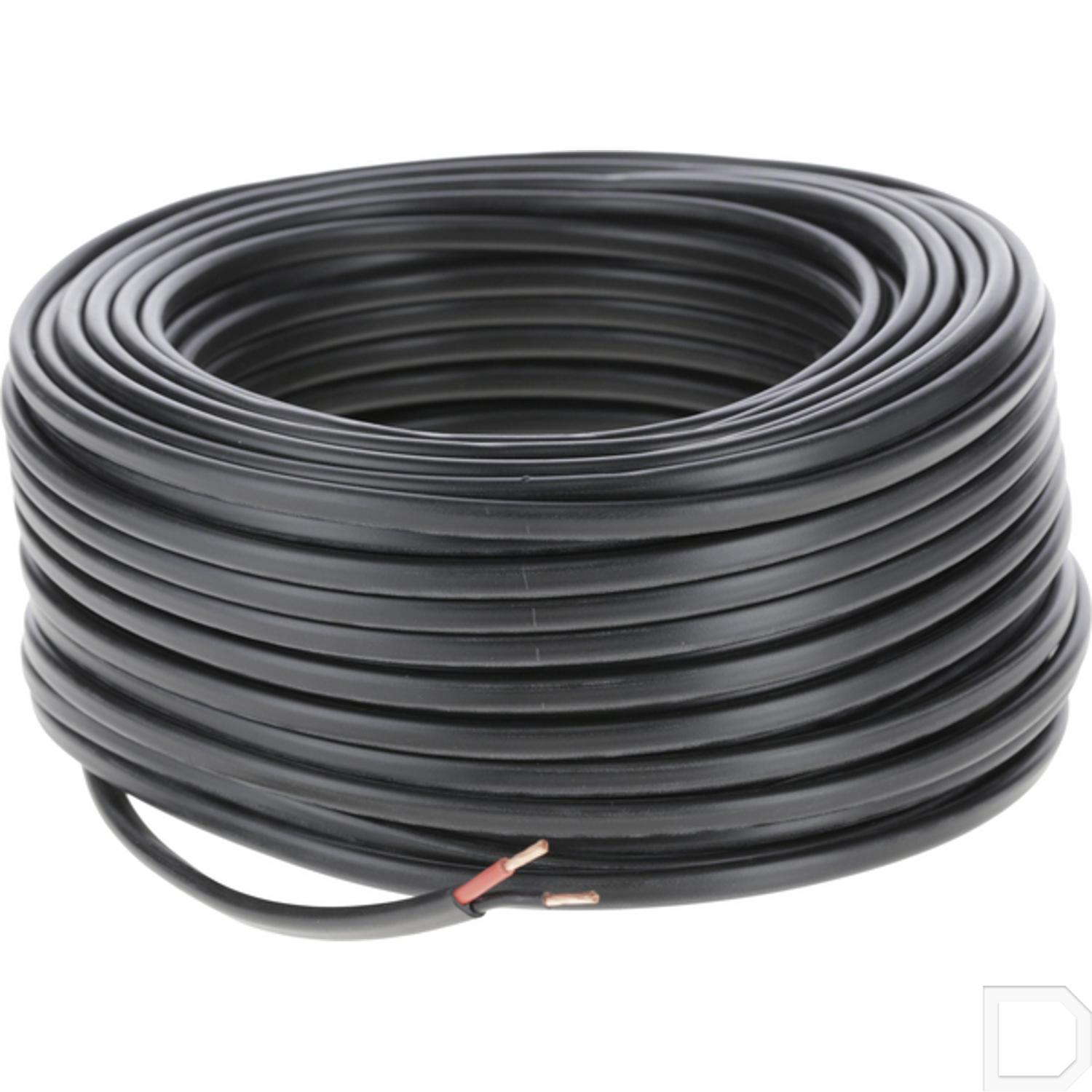 Kabel 2-aderig 2x2.5mm² plat 50meter - Montagekabel en toebehoren| INDI