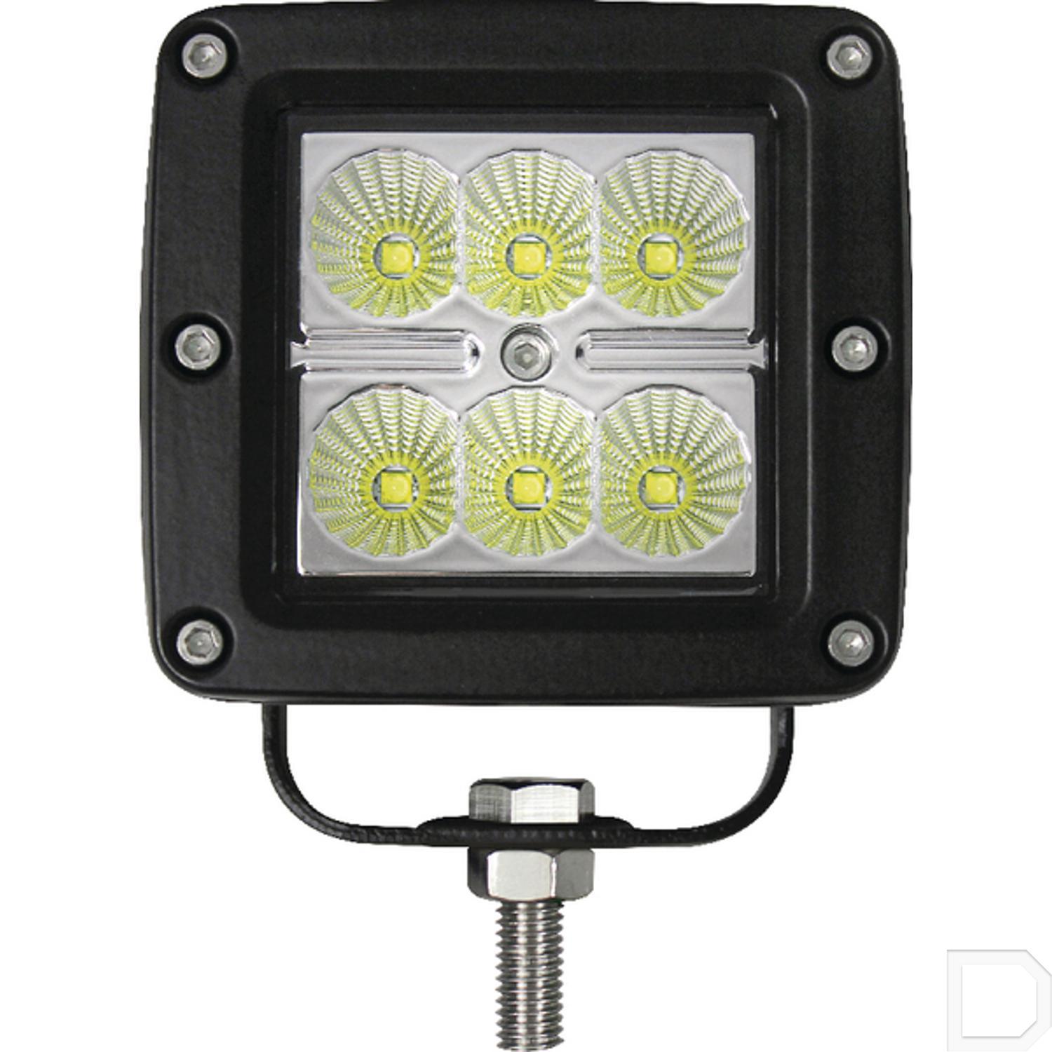 LED Werklamp 18W 1620lm - verstraler - Werklampen vierkant| INDI