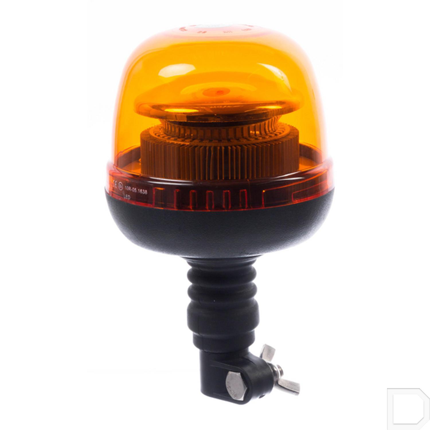 Zwaailicht LED 24W 12-24V oranje flexibel stangbevestiging Ø 128x215mm ...