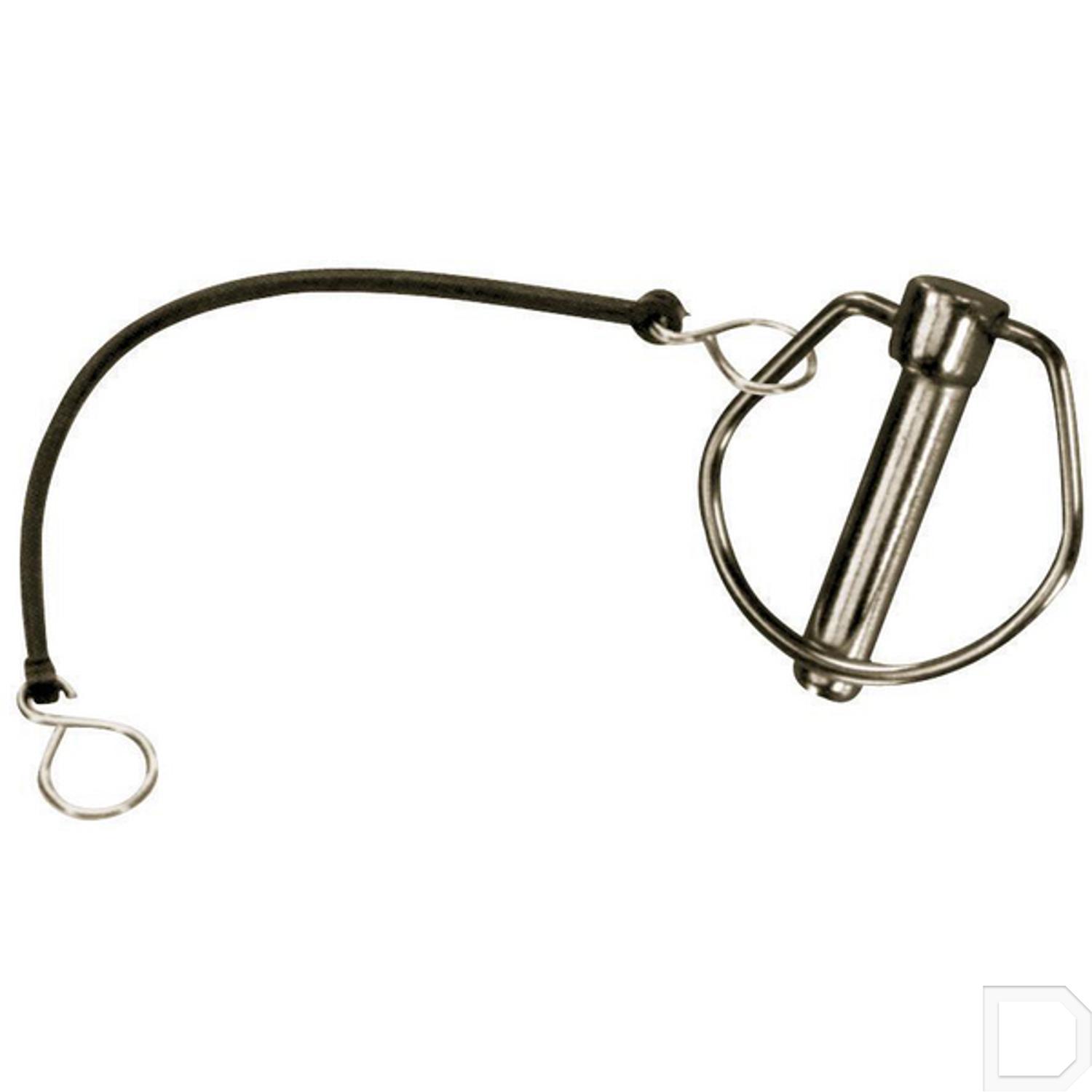 Borgpen 10mm met rubber 195mm - Borgpennen en -veren| INDI