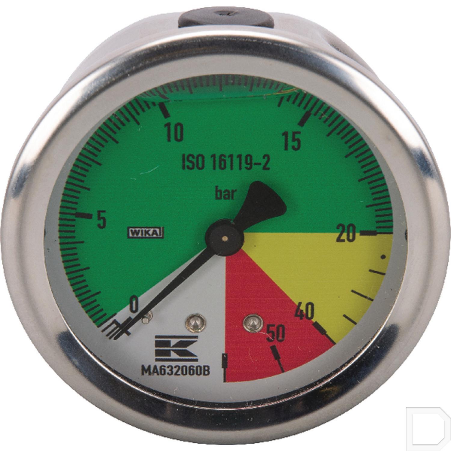Manometer Ø 63mm 1/4" achteraansluiting - Manometers| INDI