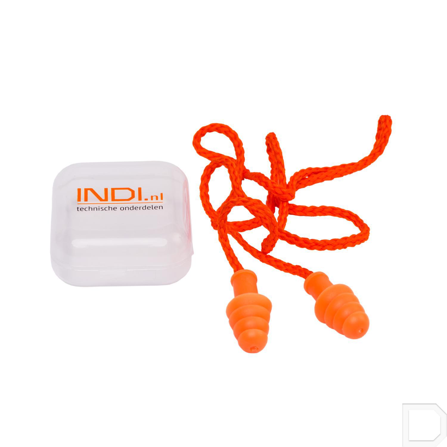 INDI-Oordoppen oranje met koord inclusief opbergdoosje - Promotie ...