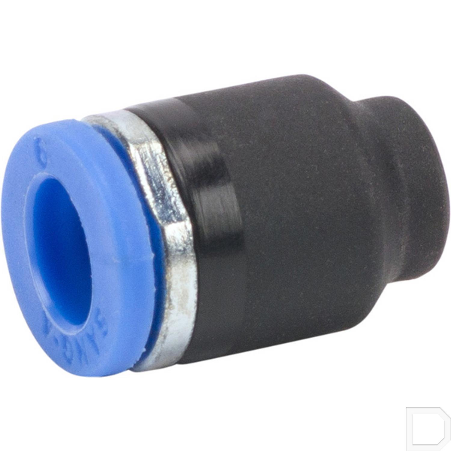 Insteekkoppeling eindkap 6mm - Kunststof| INDI