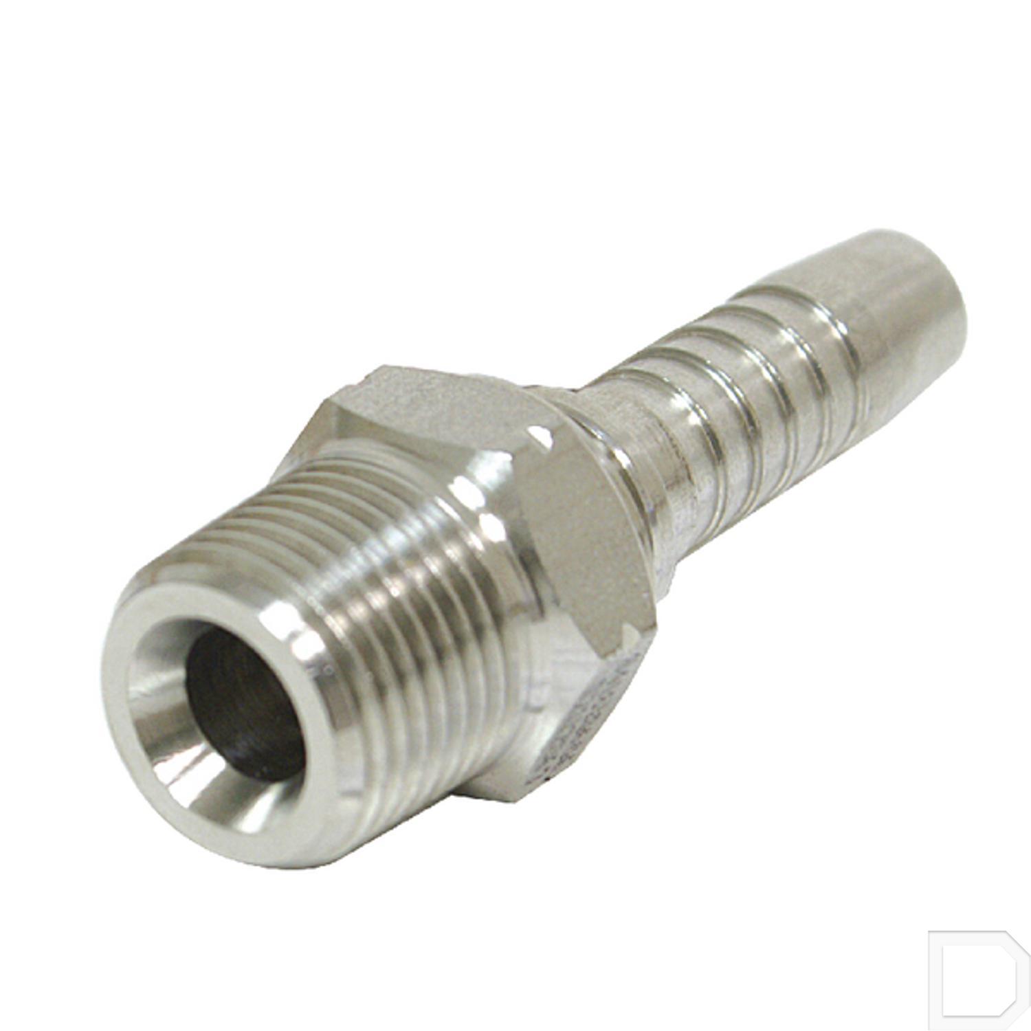 Perspilaar 3/4" DN20 met 3/4" NPT RVS - Perskoppelingen 1-2 staalinlage ...