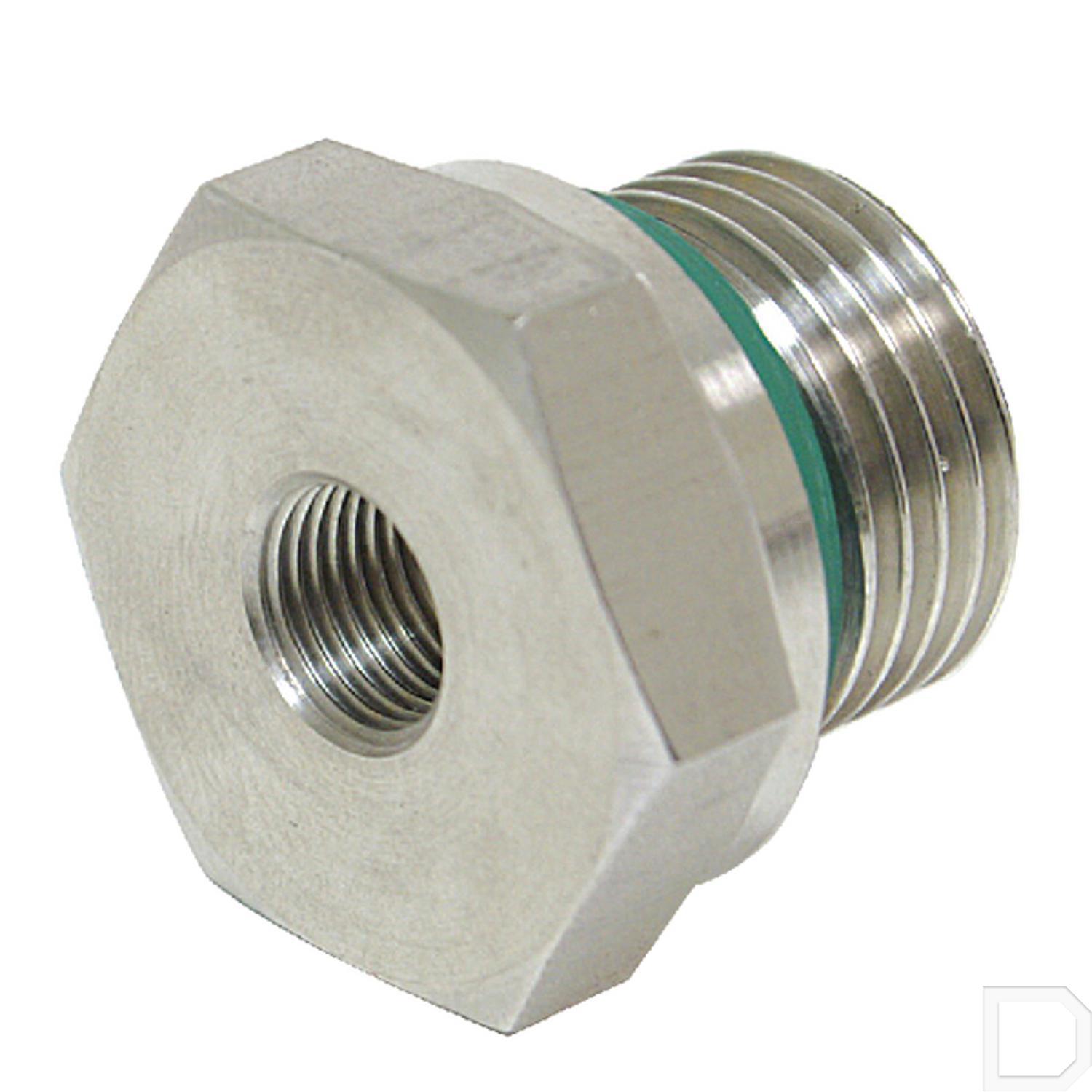 Verloopring 1.1/2 BSPx3/4 BSP met NBR afdichtring RVS316 - Recht ...