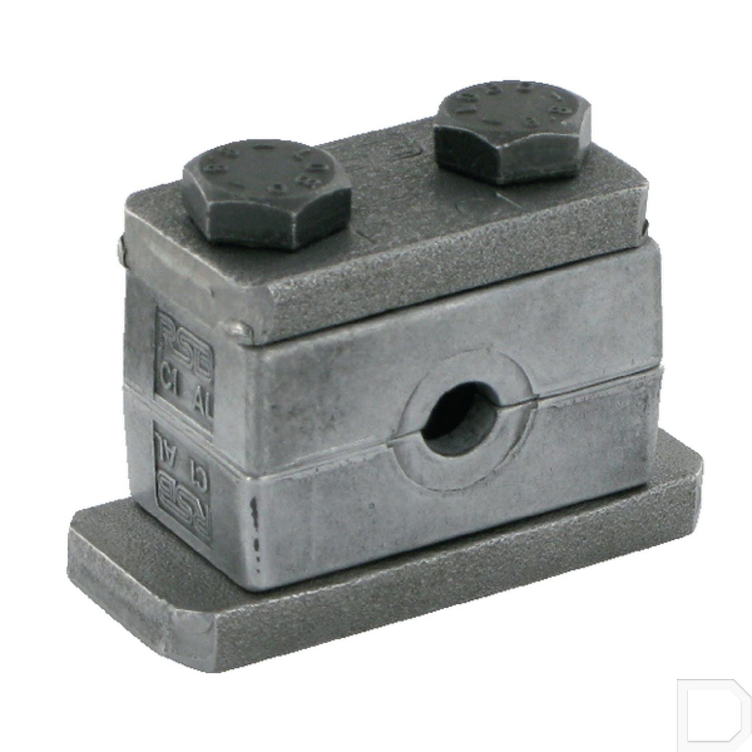 Aluminium leidingklem compleet C1 10mm - Zware uitvoering| INDI