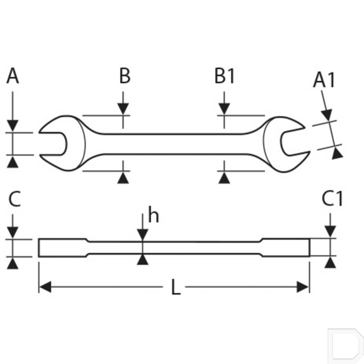 Steeksleutel 13x17mm - Steeksleutels| INDI