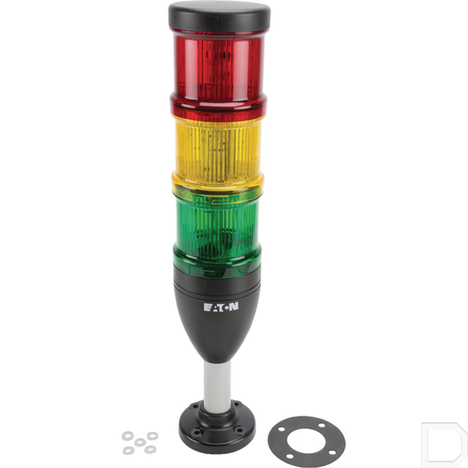 Signaalzuil met LED 24V rood/geel/groen compleet - SL7| INDI