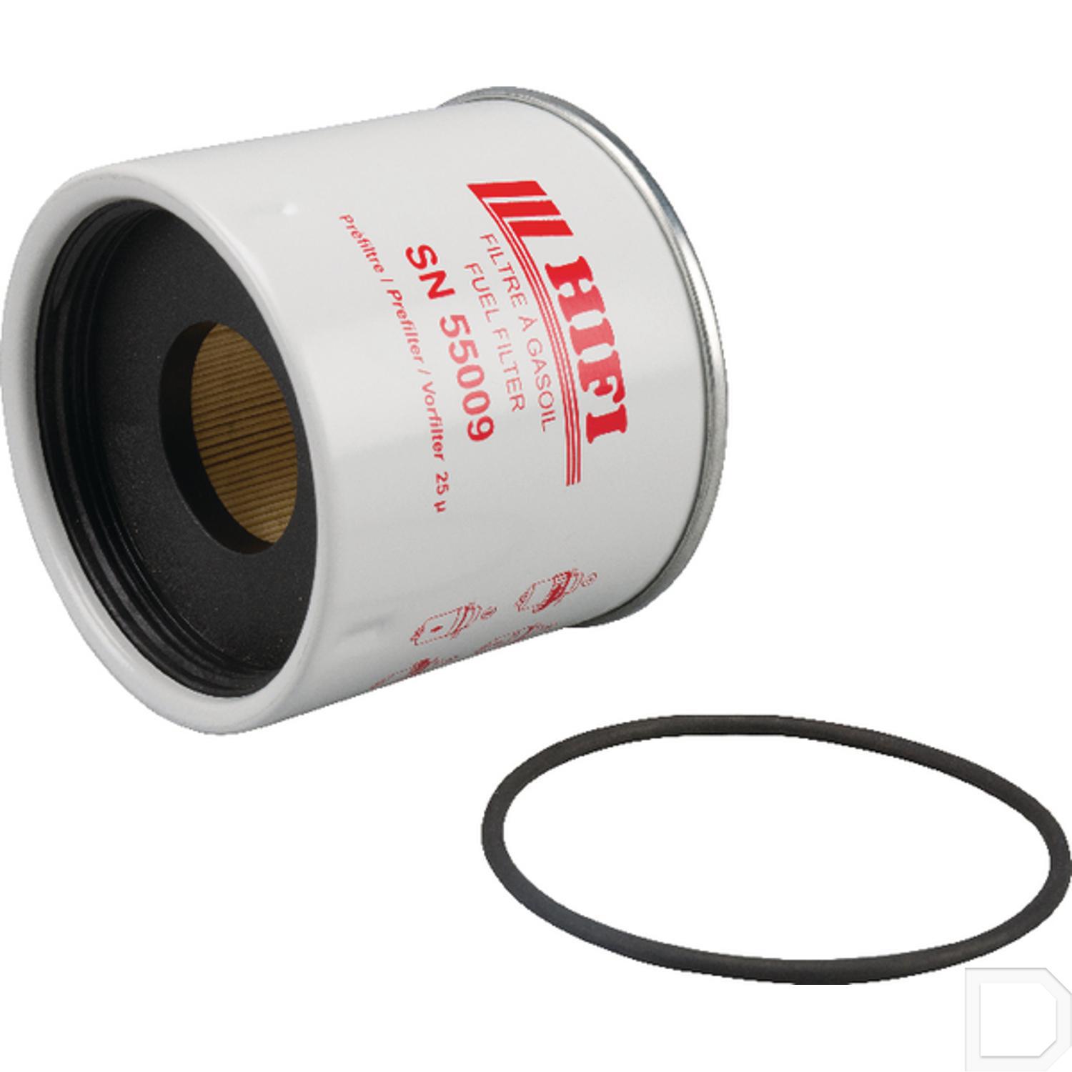 Brandstoffilter 1" - 12UNF M80x2.5 H=87mm - Opschroef filters| INDI