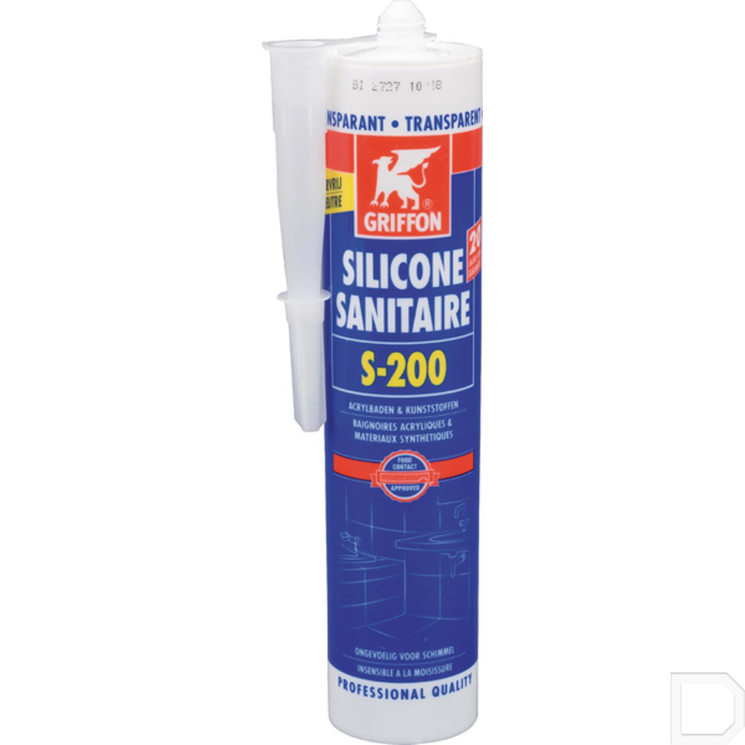 Siliconenkit S200 transparant 310ml - Afdichtingsmiddelen| INDI