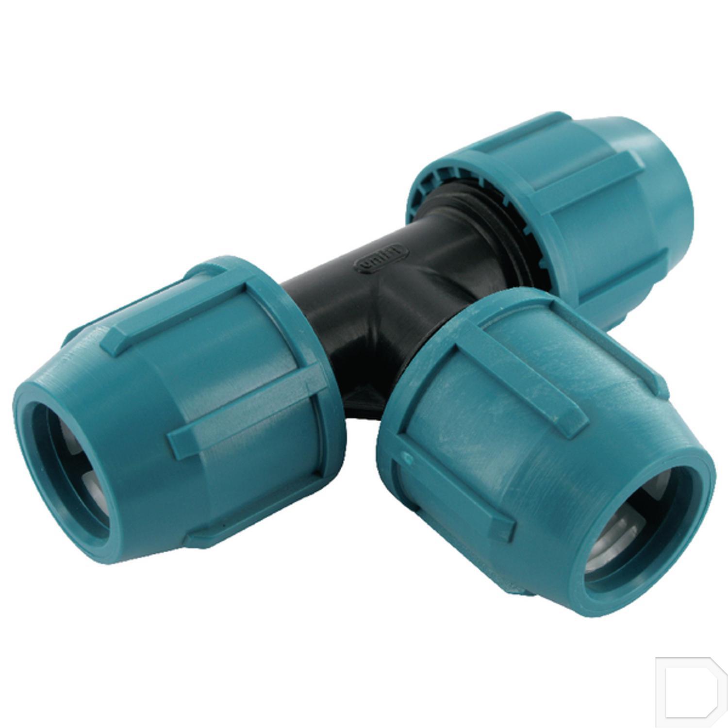Tyleen T-stuk 25mm - PE - koppelingen Unifit| INDI
