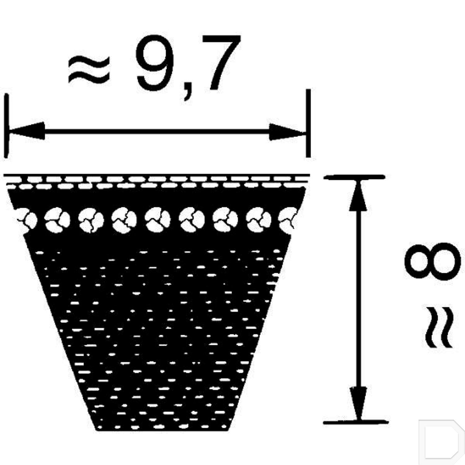 V-snaar super XE power - V-snaren grootvermogen getand| INDI