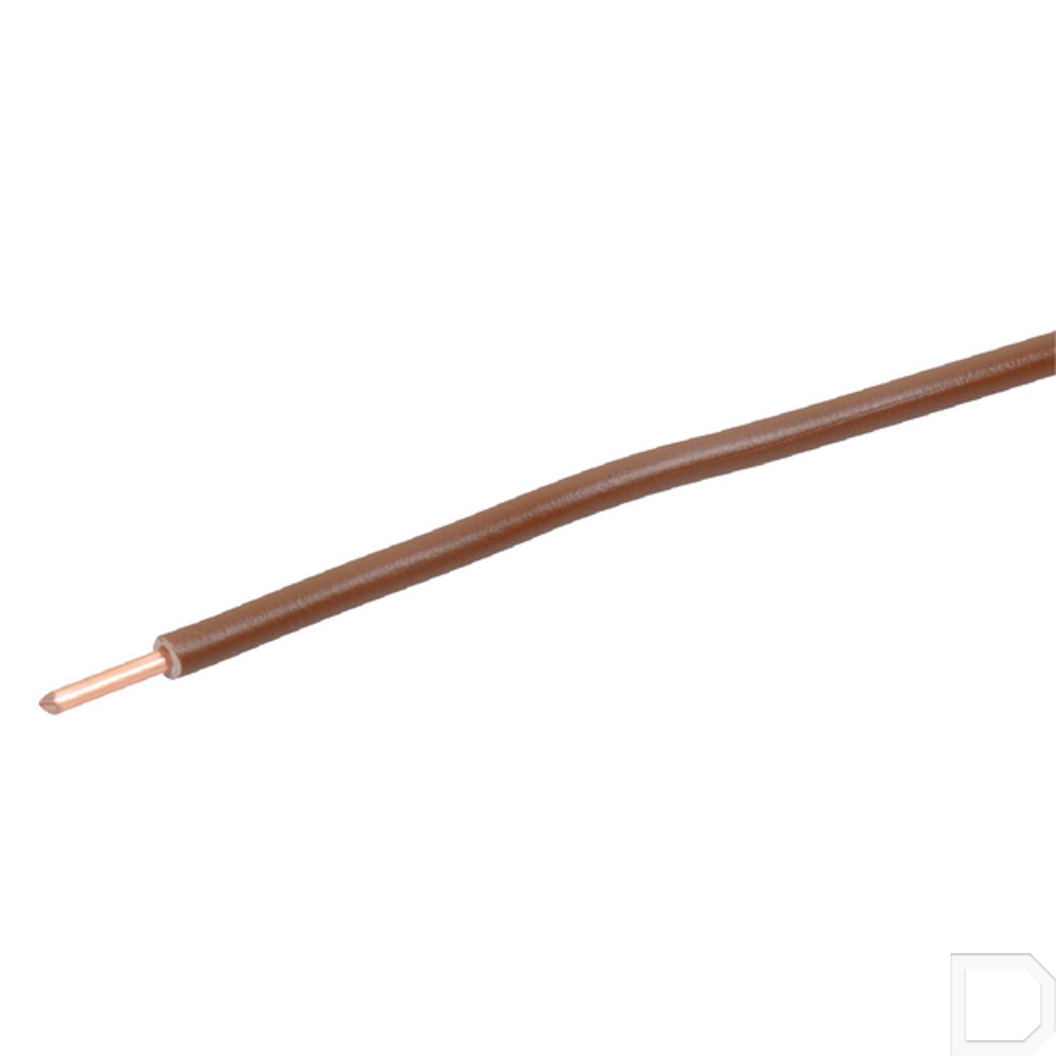 VD-draad 2.5mm2 bruin - Montagedraad Montagesnoer| INDI