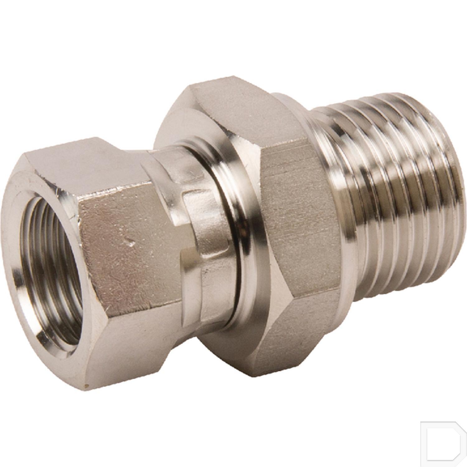 Verloopnippel 1/2 BSPx3/8 BSP RVS316 - Recht buitendraad-binnendraad | INDI