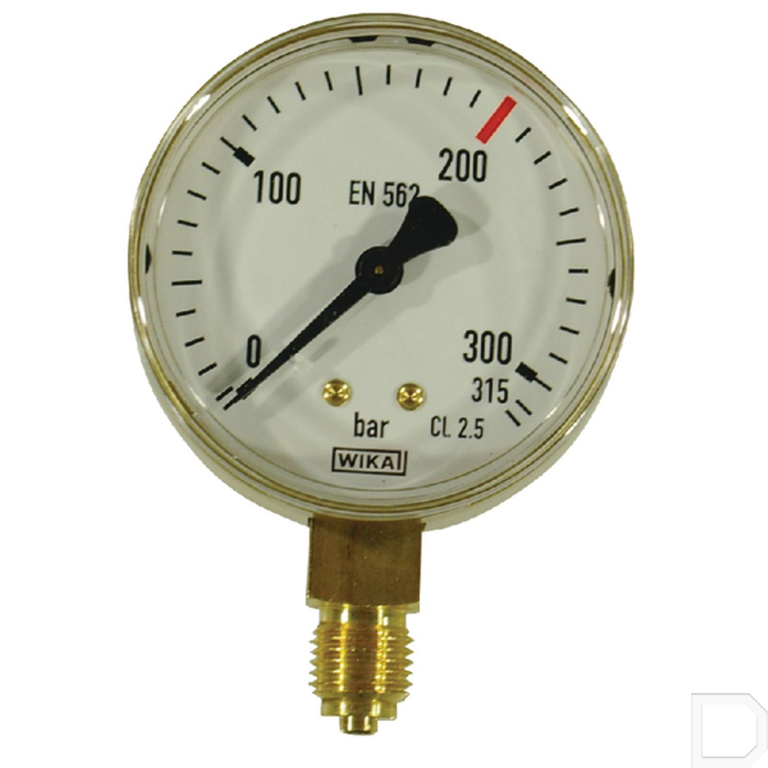 Manometer Argon 0-315 bar 1/4" - MIG MAG| INDI