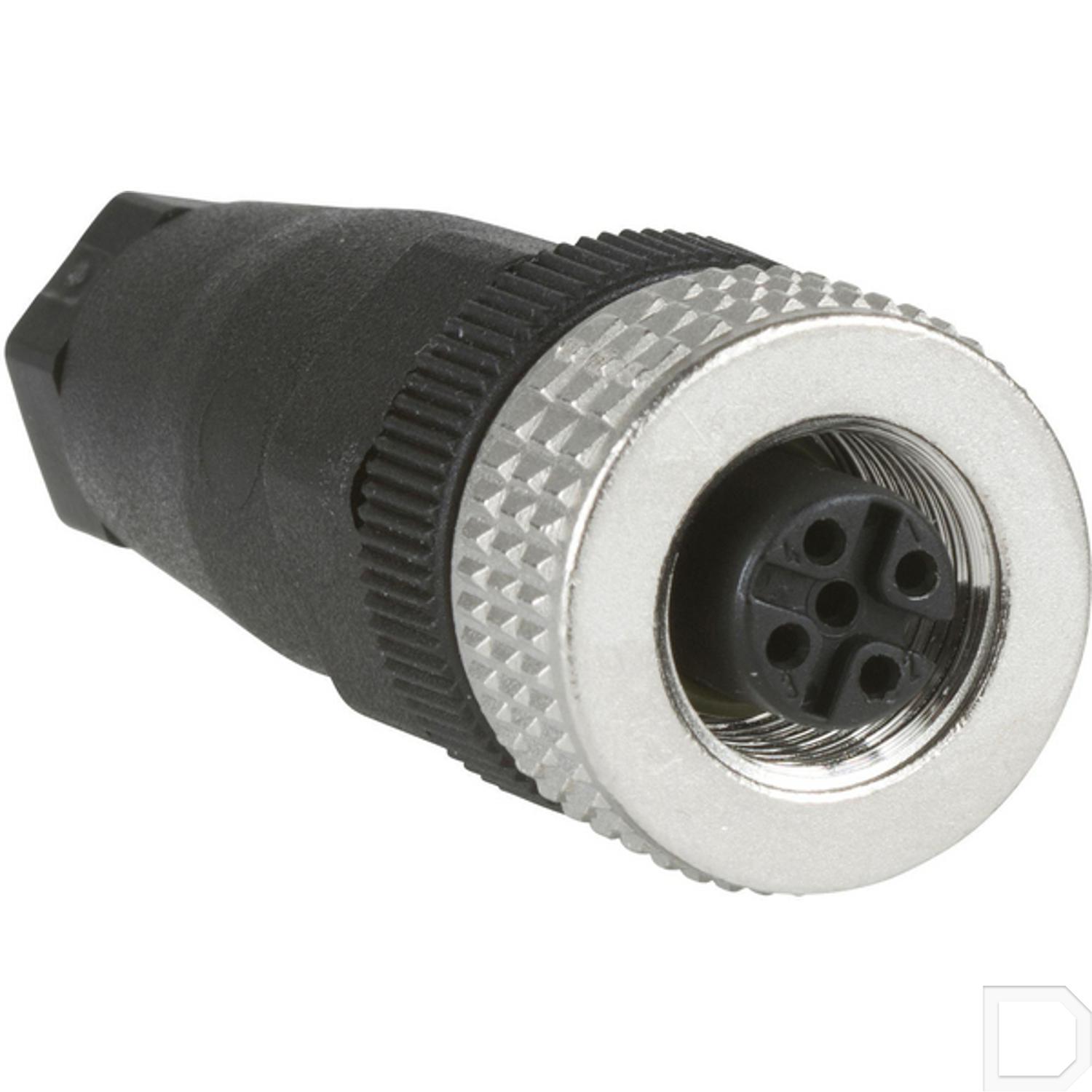 Connector female M12 recht 4-polig - M12| INDI